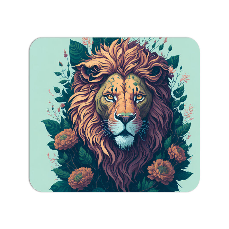 Floral Lion-Mouse Pad – Shady Canvas